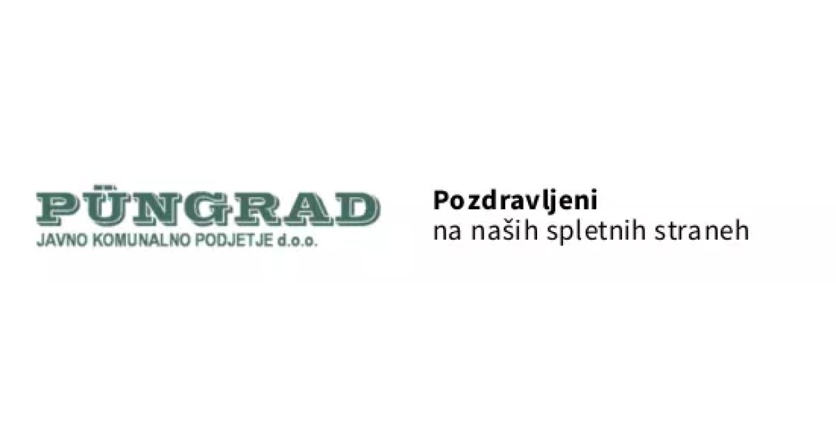 Opravljanje komunalnih storitev Pomurje - Pungrad d.o.o.