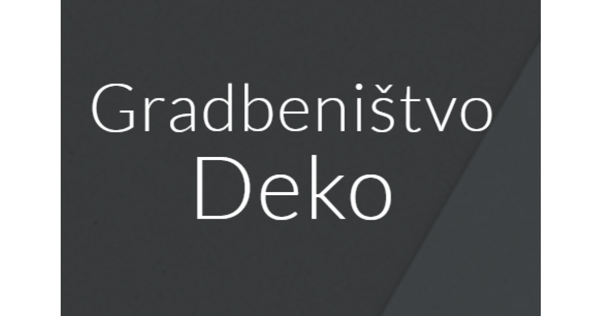 Zidarska dela Tržič, okolica - Gradbeništvo Deko